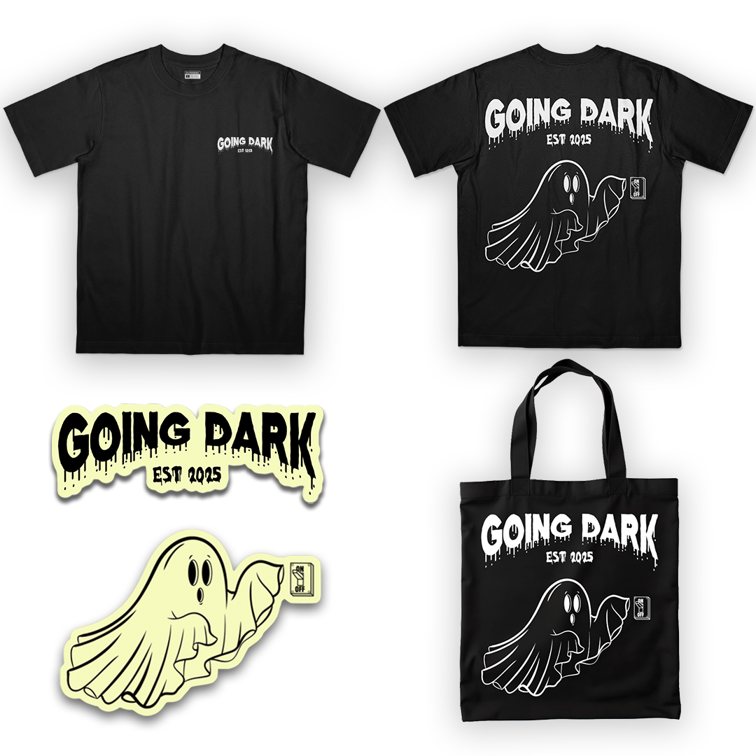 Going Dark 2025 Halloween Collection | Premium T-Shirt, Tote & Stickers ...